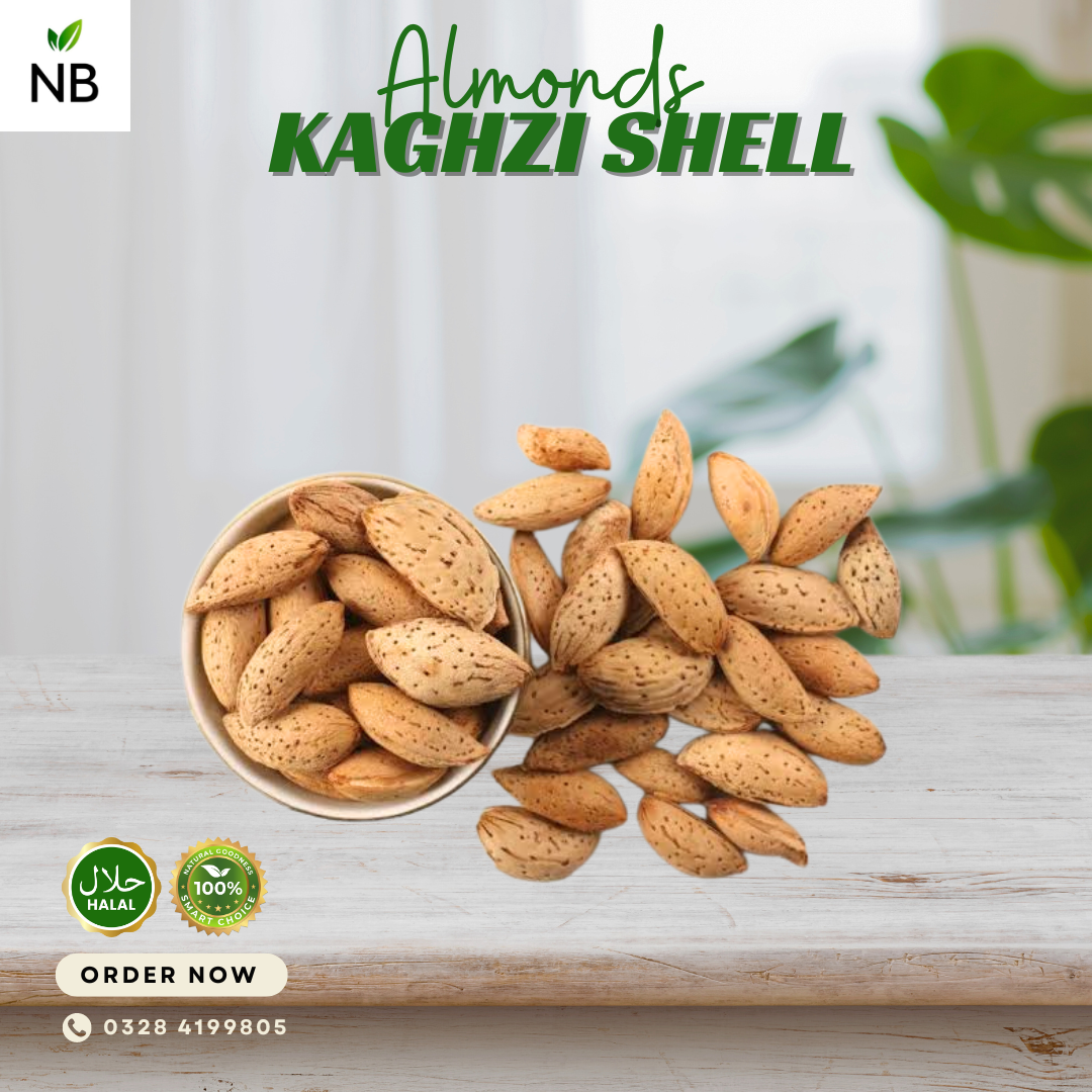 Almond Kaghzi ( Almond with Shell) 500g – Nuts Bar